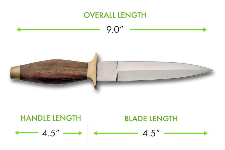 9″ Double Edge Boot Knife Stainless Steel Blade