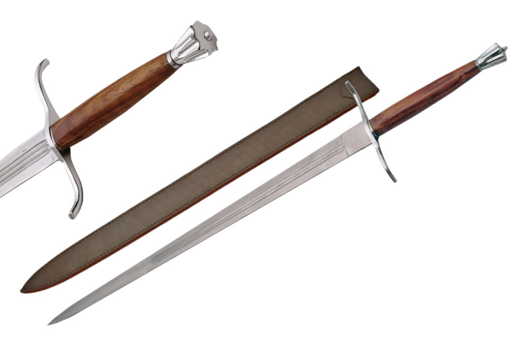 Medieval Mercenary Stainless Steel Blade | Wooden Handle 50 inch Sword
