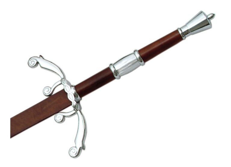 Medieval Flamberge Stainless Steel Blade | Metal Handle 51 inch Sword