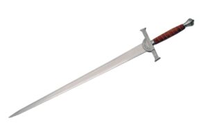 Medieval Stainless Steel Blade | Leather Wrapped Handle 50 inch Macleod ...