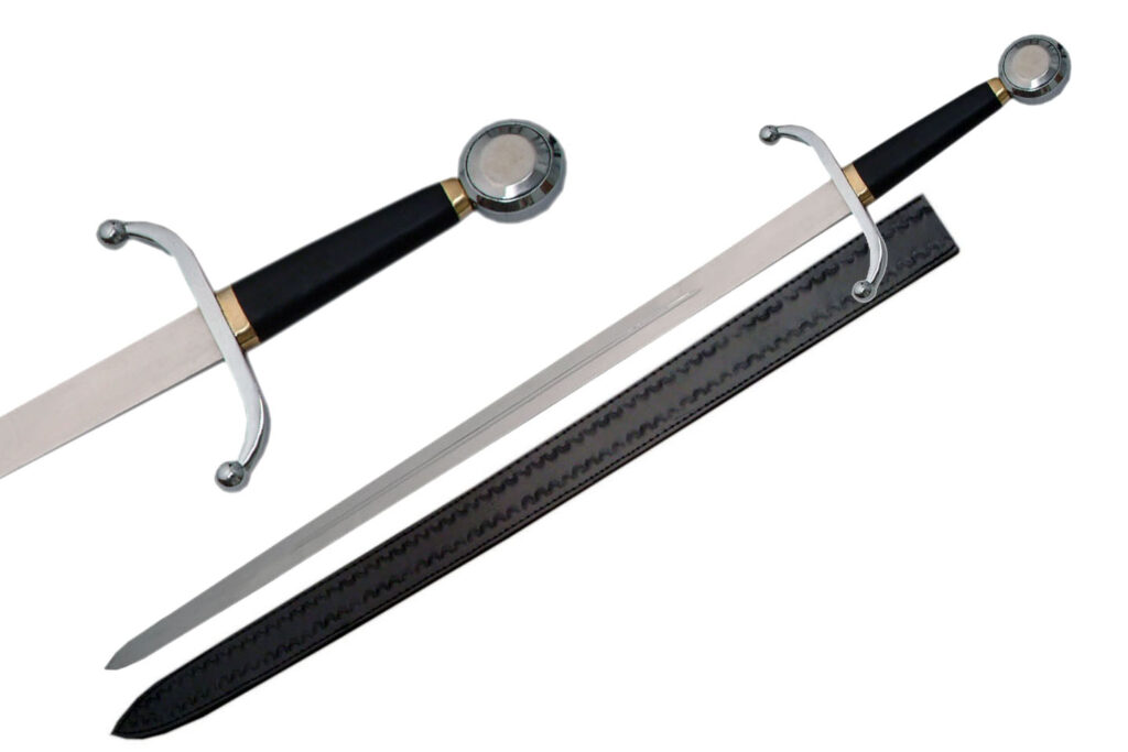 42″ Medieval Royal Sentry Sword With Leather Sheath