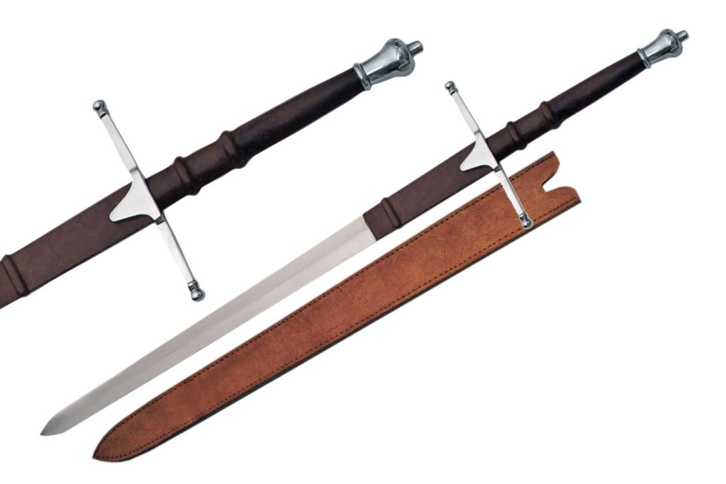 Medieval Silver William Wallace Stainless Steel Blade | Leather Wrapped ...