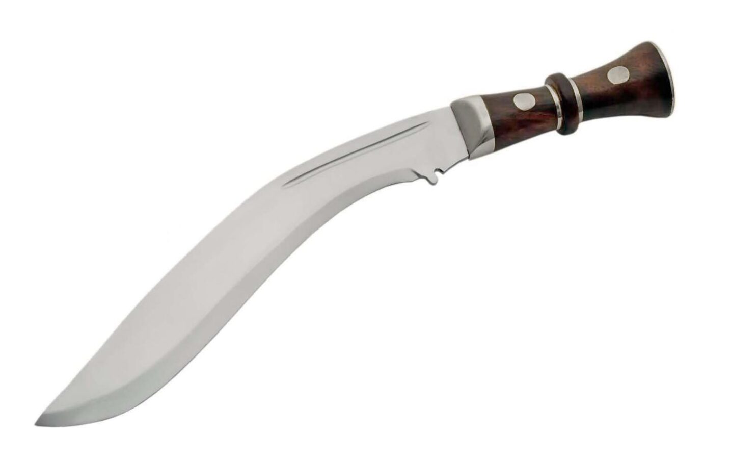 Black Stainless Steel Blade | Wooden Handle 17 inch Hunting Service Kukri