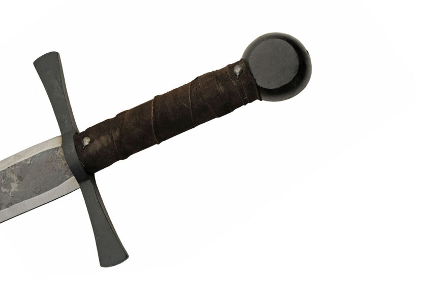 Rustic Broad Sword 40.5” Carbon Steel Leather Wrapped Handle