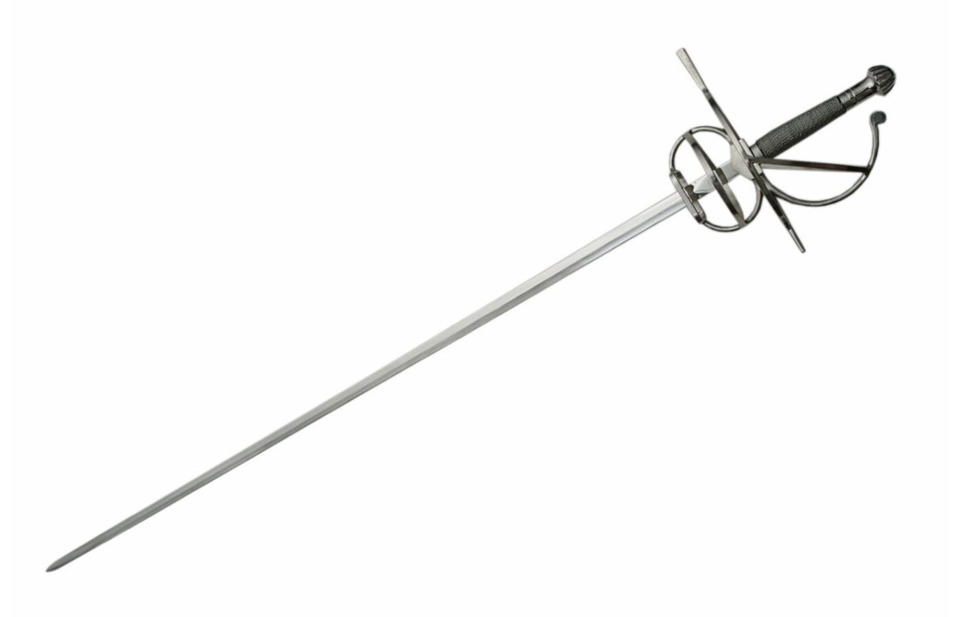 Medieval Silver Rapier Sword 43.5″ Stainless Steel Blade