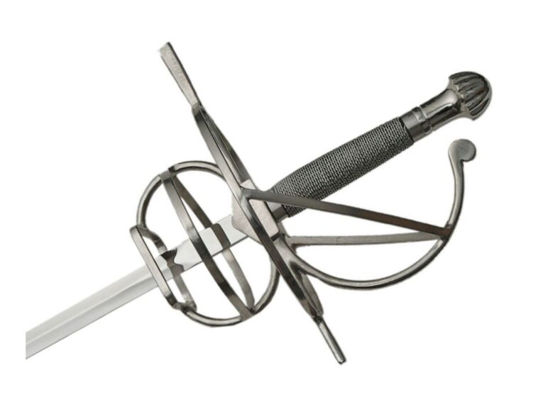 Medieval Silver Rapier Sword 43.5″ Stainless Steel Blade