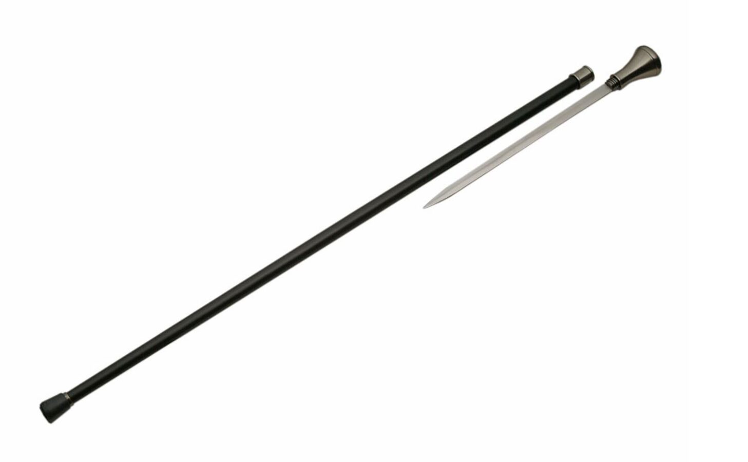 36″ Mason Sword Cane Stainless Steel Blade Metal Handle