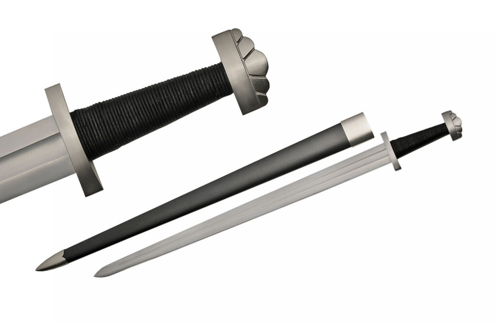 Handmade Medieval Carbon Steel Blade | Cord Wrapped Handle 39 inch ...