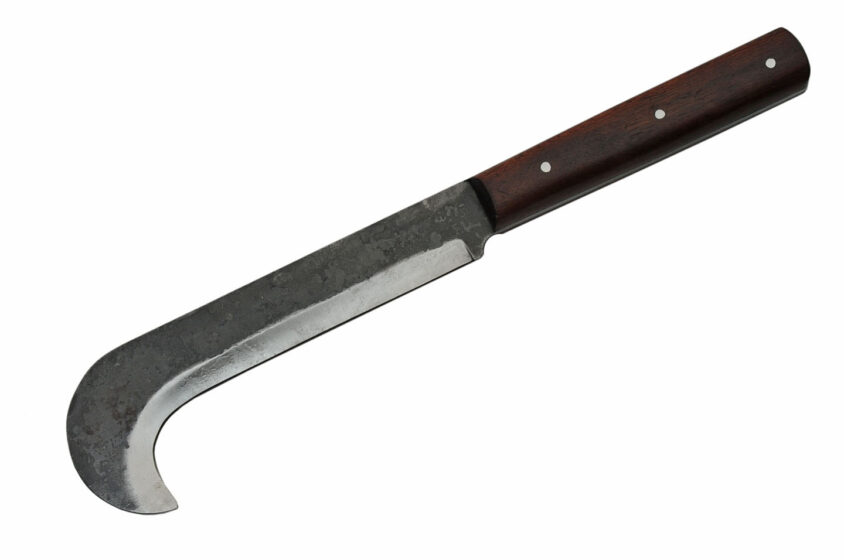 16″ Billhook Machete Knife Carbon Steel Fixed Blade