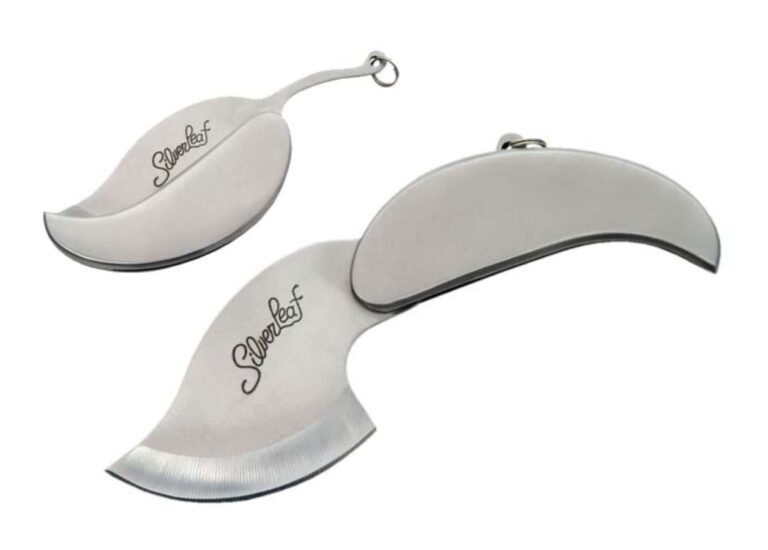 Leaf Shaped Stainless Steel Blade & Handle 4.5 inch Edc Pocket Folding ...