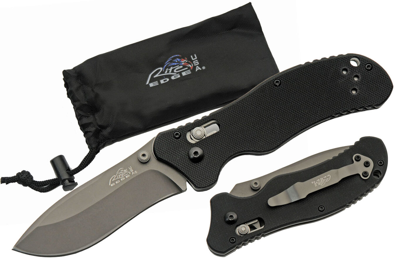 Rite Edge Tactical Stainless Steel Blade | G10 Handle 4.75 inch Pocket ...