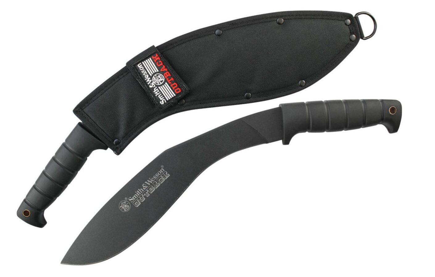 Smith & Wesson Stainless Steel Blade | Rubber Handle 17 inch Hunting Kukri