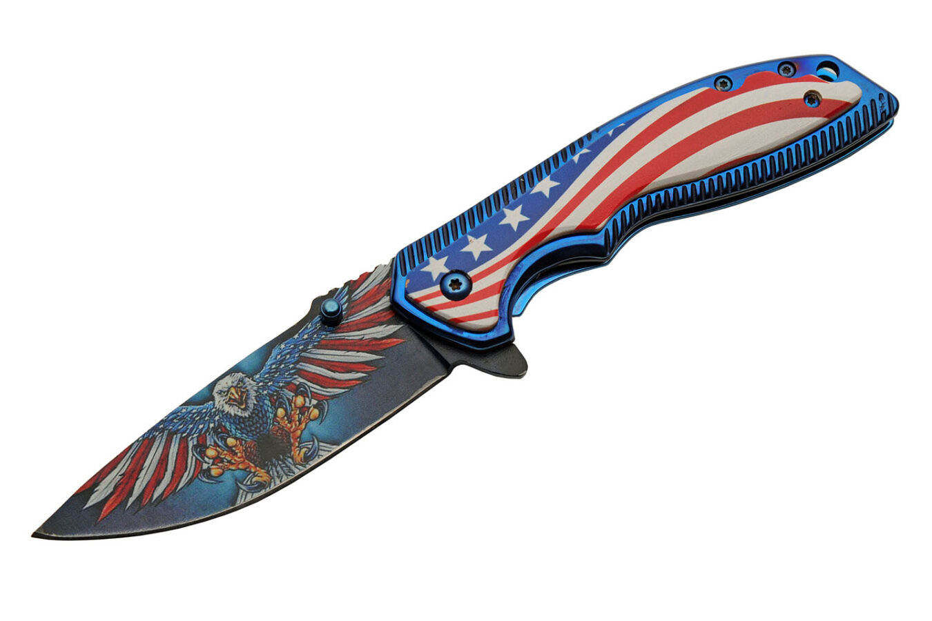 8.25″ Freedom Eagle Folding Knife Stainless Steel Blade
