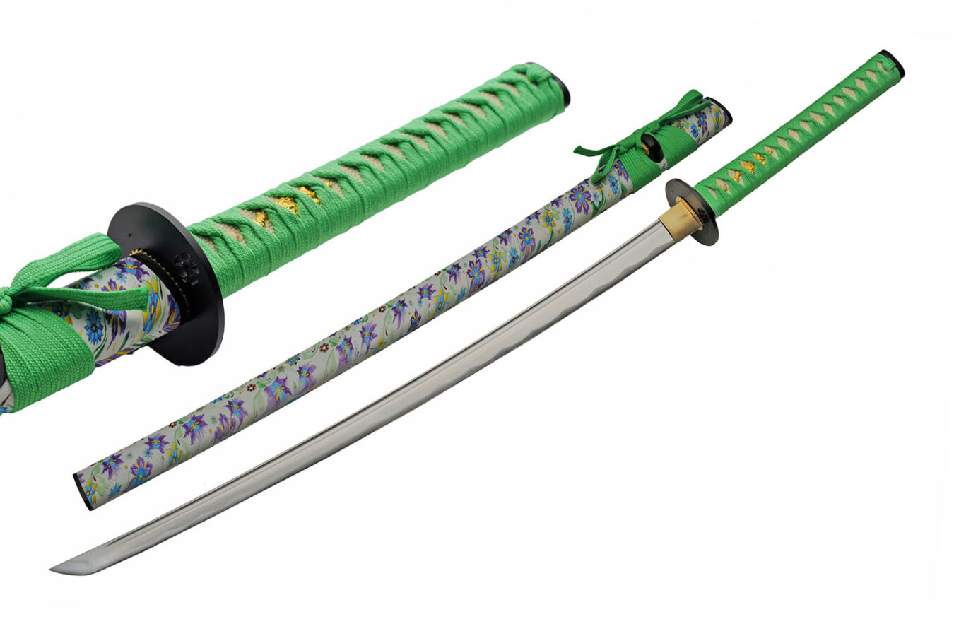 Lucky Spring Carbon Steel Blade | Cord Wrapped Handle 41 inch Katana Sword